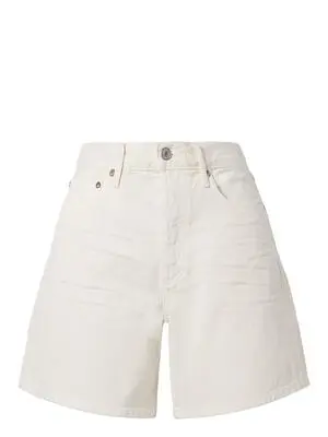 AGOLDE Dame Denim Shorts - Cream