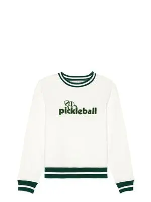 ELLSWORTH + IVEY Elle Pickleball Sweatshirt - White