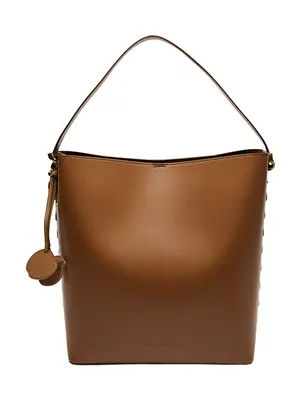 Stella McCartney Lace-up Faux Leather Tote - Tan