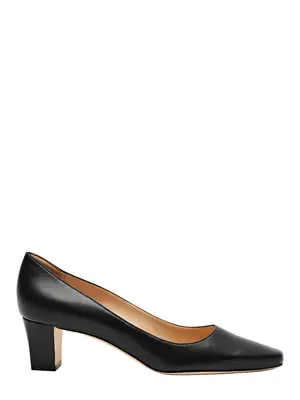 Manolo Blahnik Okkatopla 50 Leather Pumps - Black