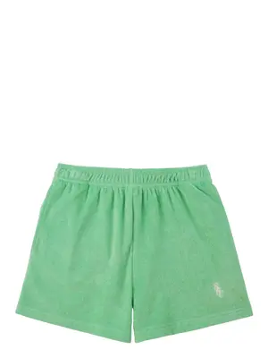 SPORTY & RICH Cotton Track Shorts - Green