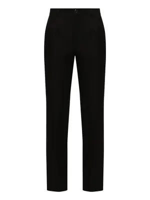 Dolce & Gabbana Tailored Linen Trousers - Black
