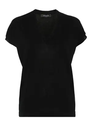 Fabiana Filippi Sequin-embellished Knit Top - Black