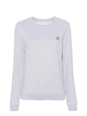 Maison Kitsuné Fox Head Cotton Sweatshirt - Grey