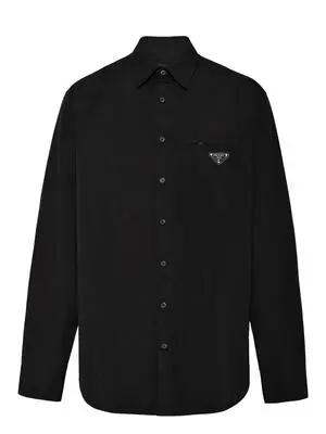 Prada Triangle-logo Shirt - Black