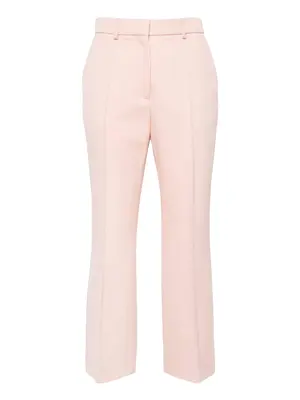 LANVIN Wool Flared Trousers - Pink