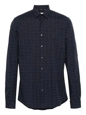 CALVIN KLEIN Geometric-print Cotton Shirt