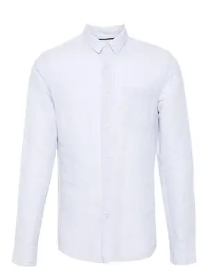 Calvin Klein Monogram-embroidered Shirt - Blue