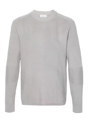 Calvin Klein Fine-knit Jumper - P8n Silver Sconce