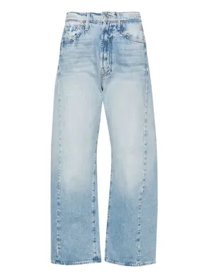 MOTHER Half Pipe High-rise Wide-leg Jeans - Blue