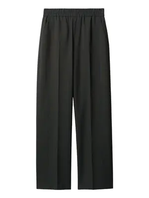 Burberry Striped Straight-leg Trousers - Grey
