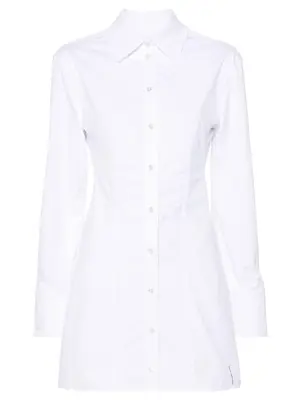 Alexander Wang Boned Mini Shirt Dress - White