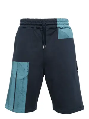 A-COLD-WALL* Strand Colour-block Cotton Track Shorts - Blue