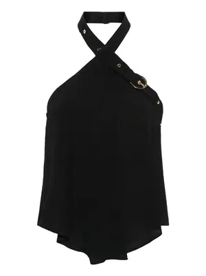 Pinko Tantalo Halterneck Top - Black