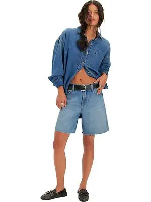 Wrangler Mid-thigh Denim Shorts - Riyah