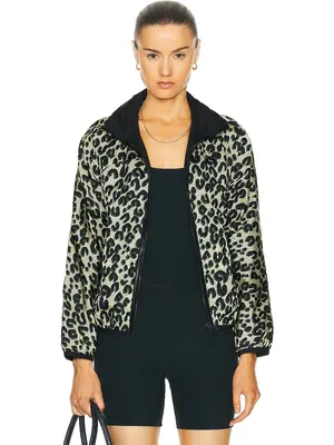 LOUIS VUITTON Leopard Nylon Jacket - Green