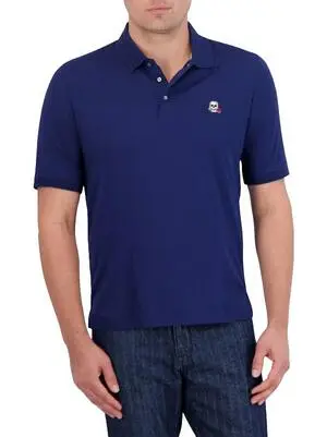 Robert Graham The Player Solid Cotton Jersey Polo Navy