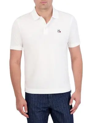 Robert Graham The Player Solid Cotton Jersey Polo White
