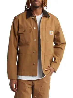 Carhartt Work In Progress Michigan Canvas Coat - H Brown /tob Rins