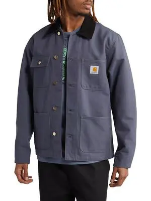 Carhartt Work In Progress Carhartt Work In Progress Michigan Canvas Coat Zeus/black Rigid