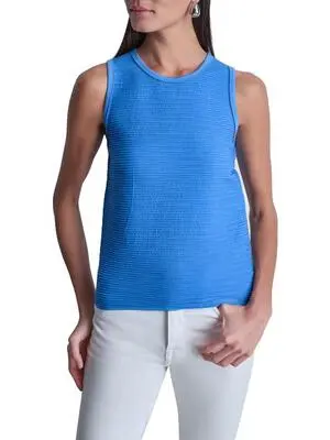 Dkny Seamless Rib Tank - Hampton Blue