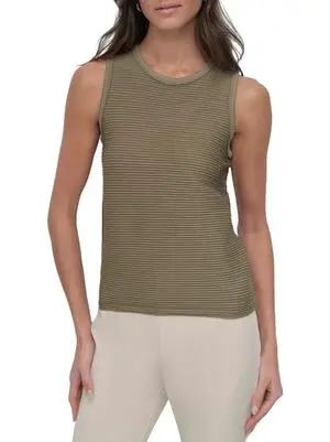 Dkny DKNY Seamless Rib Tank Utility Green