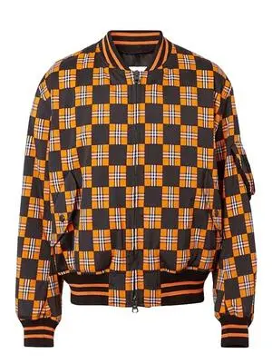 BURBERRY Checkerboard Bomber Jacket
