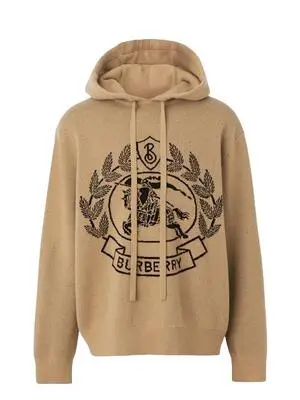 Burberry Knit Hoodie - Beige