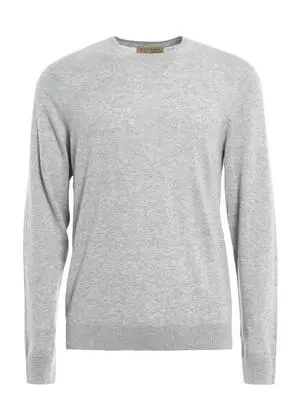 Burberry Cashmere Blend Crewneck Sweatshirt - Grey