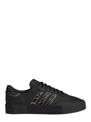 Adidas Sambarose Cheetah Print Sneakers - Core Black/bliss/gold Metallic