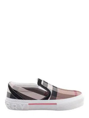 Burberry Exaggerated Check Slip-on Loafer - Brown/black/red
