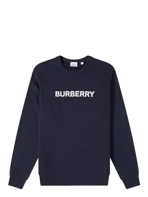 Burberry Logo Crewneck Sweater - Dark Charcoal Blue