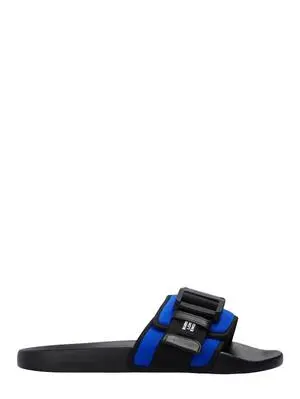 Burberry Fastener Slides - Black/blue