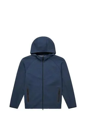 Nike Sportswear Tech Fleece Windrunner Full-zip Hoodie - Obsidian Heather/black