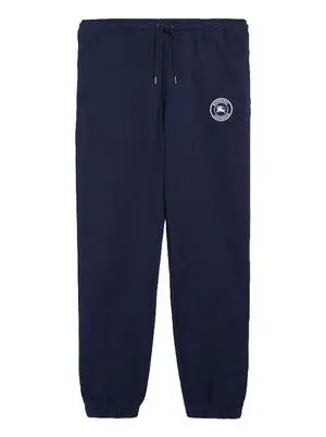 Burberry Embroidered Logo Sweatpants - Navy Blue
