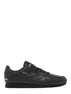 REEBOK Classic Leather Ripple Raised Wolves Sneakers - Black/white/ice