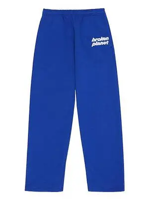 BROKEN PLANET Straight Leg Sweatpants - Deep Blue