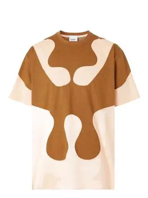 Burberry Abstract Print T-shirt - Brown