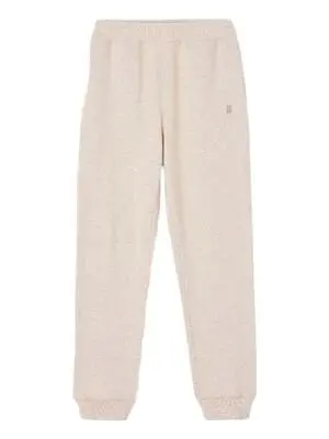Burberry Cashmere Cotton Blend Sweatpants - Beige
