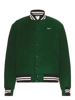 Nike Sportswear Authentics Varsity Jacket - Gorge Green/white
