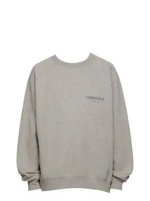 Fear Of God Essentials Core Collection Crewneck Sweatshirt - Dark Heather Oatmeal