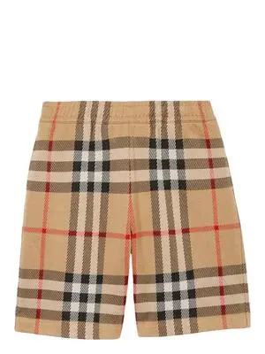 Burberry Check Jacquard Shorts - Archive Beige