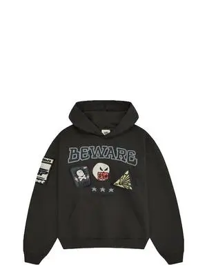 BROKEN PLANET Beware Hoodie - Black