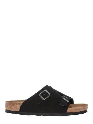 BIRKENSTOCK Zurich Suede Sandals - Black