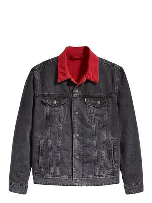 JORDAN X Levis Reversible Trucker Jacket - Black/red