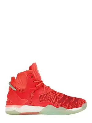 Adidas D Rose Primeknit Sneakers - Solar Red/footwear White