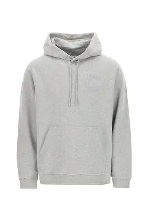 Burberry Letter Graphic Appliqué Hoodie - Pale Grey Melange