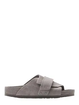 BIRKENSTOCK Kyoto Suede Sandals Grey Taupe