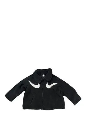 Nike Swoosh Fullzip Sherpa Jacket - Black/white