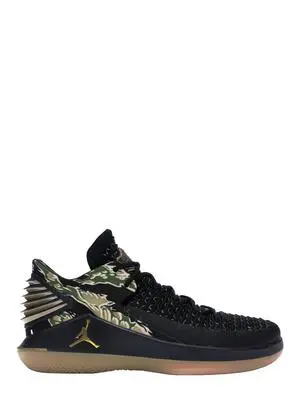 JORDAN Xxxii Low Camo Sneakers - Black/metallic Gold/white